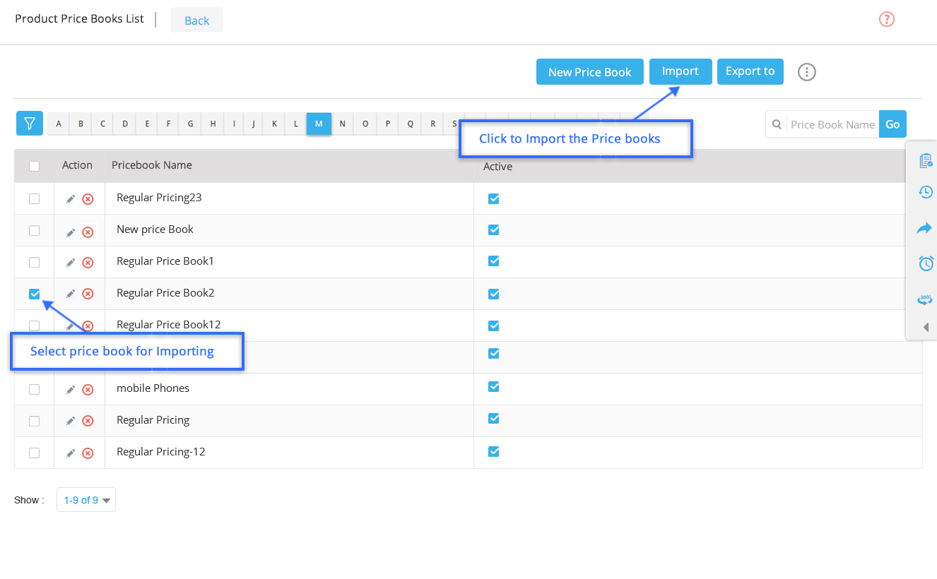Pricebooks | Help Guide | Knowledge Base